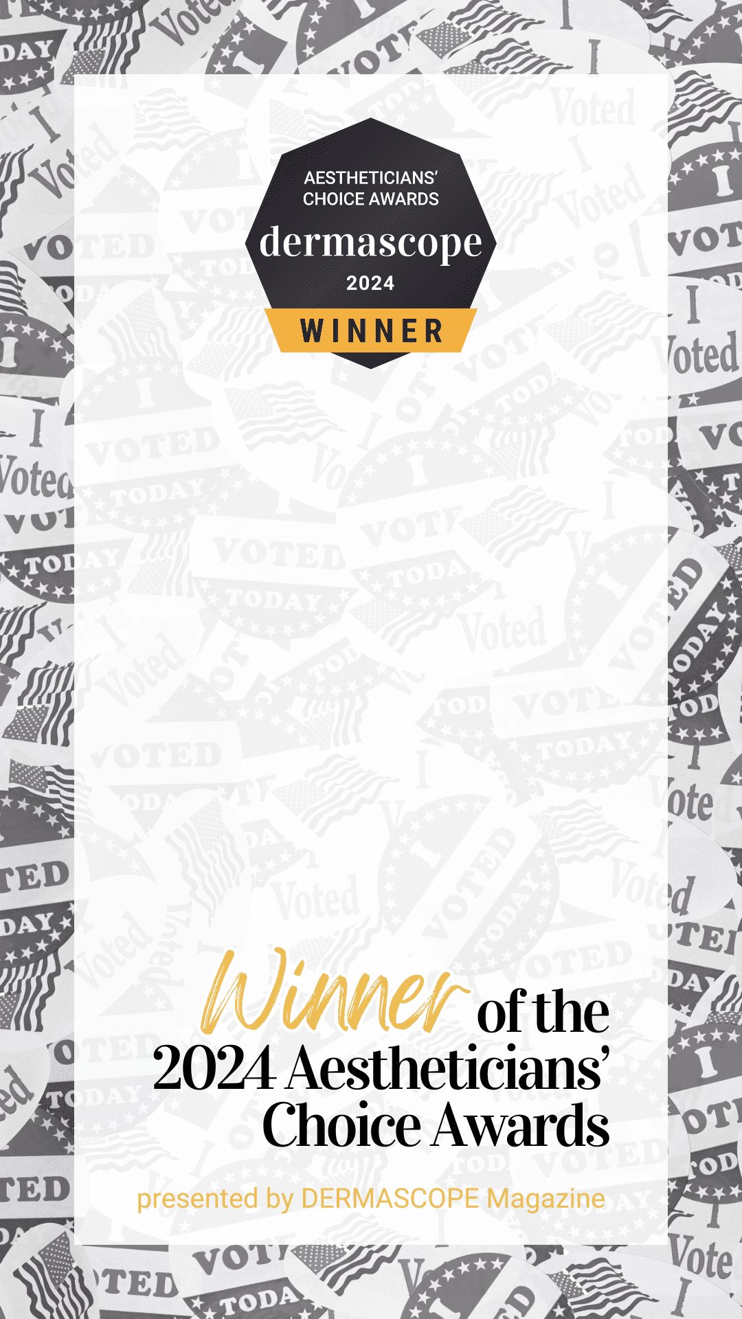 2024 ACA Winner Banners - dermascope