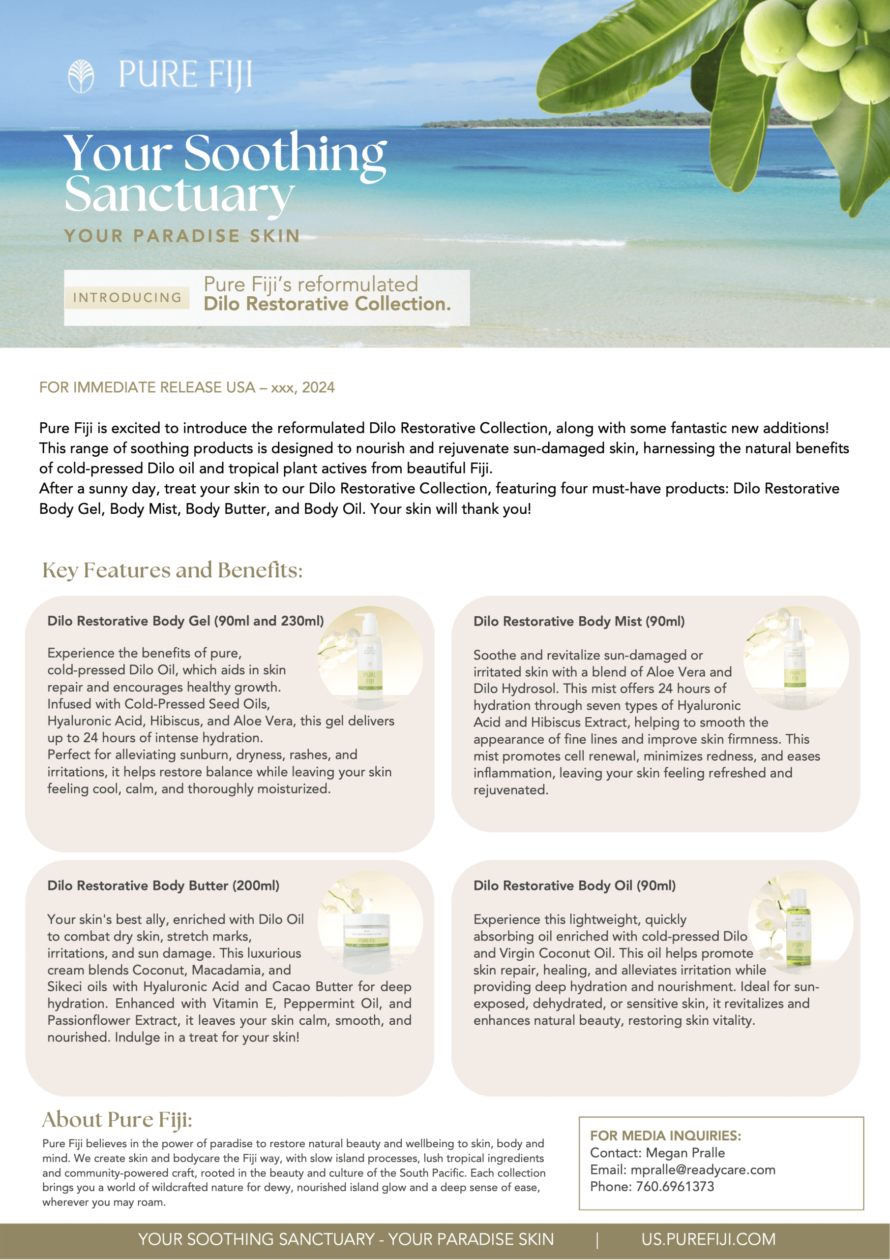 Pure Fiji is excited to introduce the reformulated Dilo Restorative ...